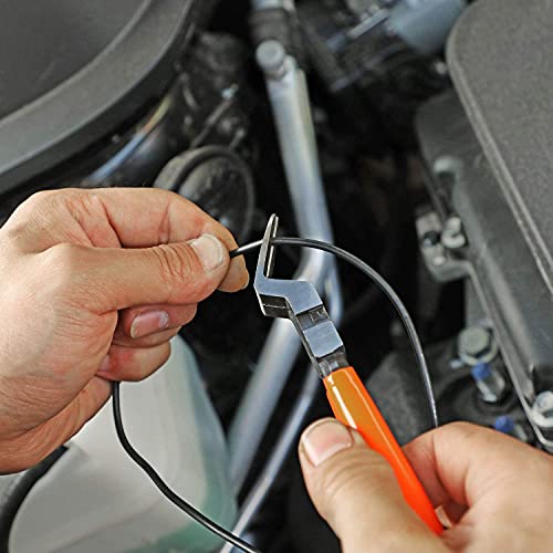 IOppWin Panel Clip Pliers, Auto Trim Removal Fastener Plier Car Door Panel Clip Tools Plastic Rivets Pry Puller Adjustable Multipurpose Diagonal Cutting Pliers 1 Pcs
