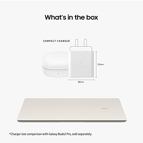 SAMSUNG 14” Galaxy Book3 Pro Laptop Computer, 13th Gen Intel Core i7-1360P Processor / 16GB / 512GB, 3K AMOLED Screen, 120hz, Fingerprint Reader, FHD Webcam, 2023 Model, NP940XFG-KA2US, Beige