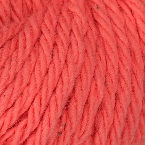 Lily Sugar 'N Cream The Original Solid Yarn, 2.5oz, Medium 4 Gauge, 100% Cotton - Tangerine - Machine Wash & Dry