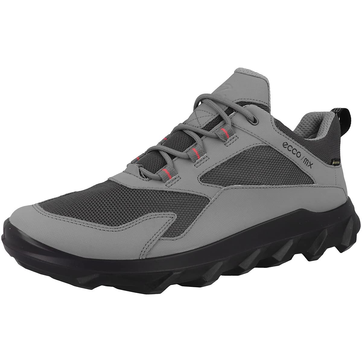 ECCO Men's MX Low Gore-TEX Sneaker, Steel/Magnet, 12-12.5