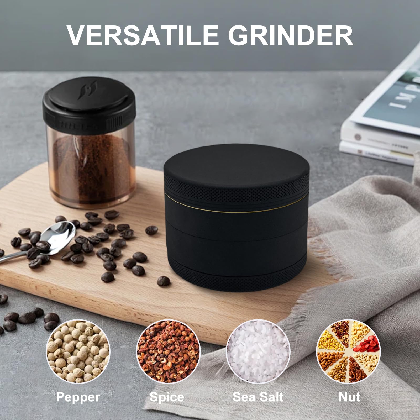 Grinder, 2.5 inches, Black