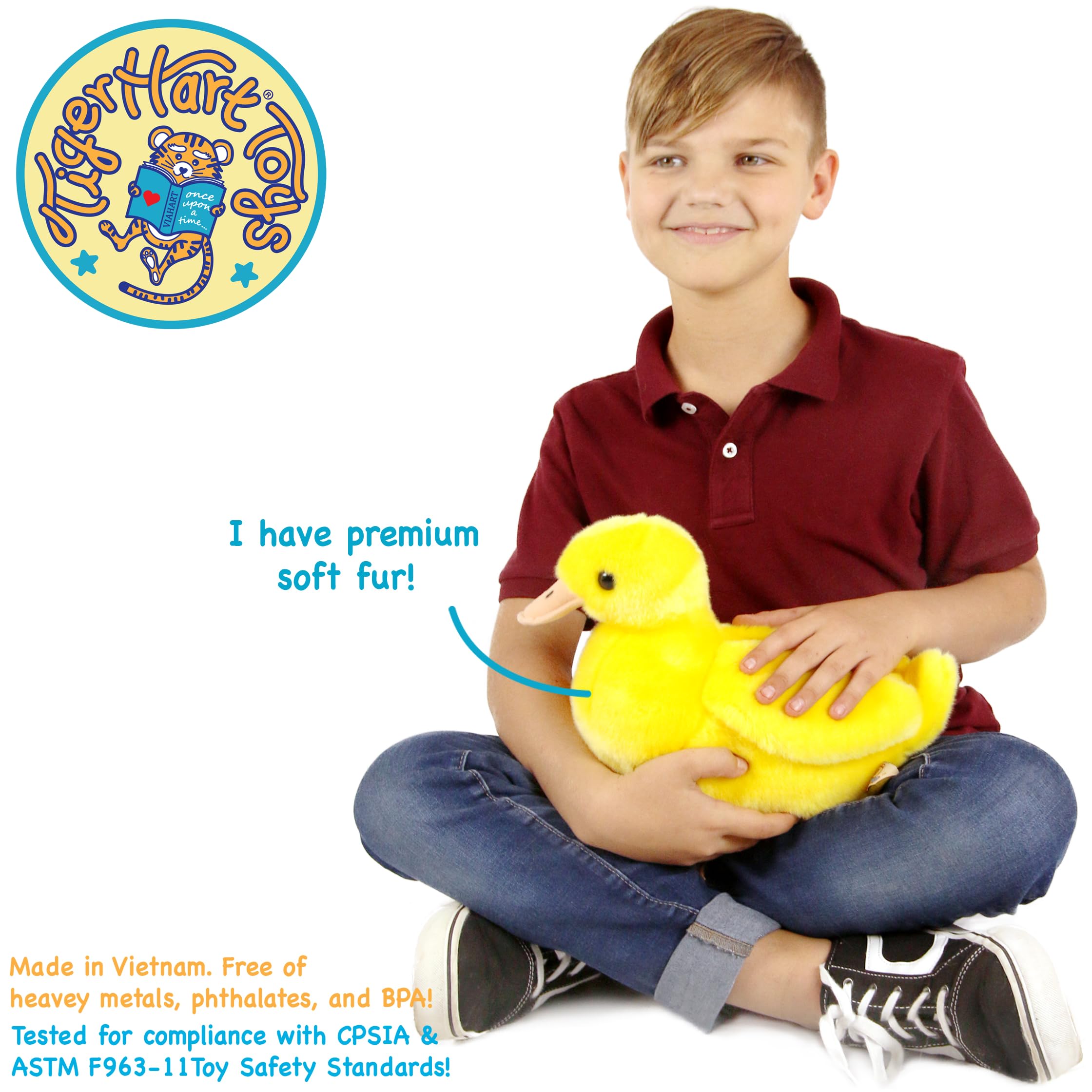 TigerHart Dani The Duckling - 11 Inch Stuffed Animal Plush Duck