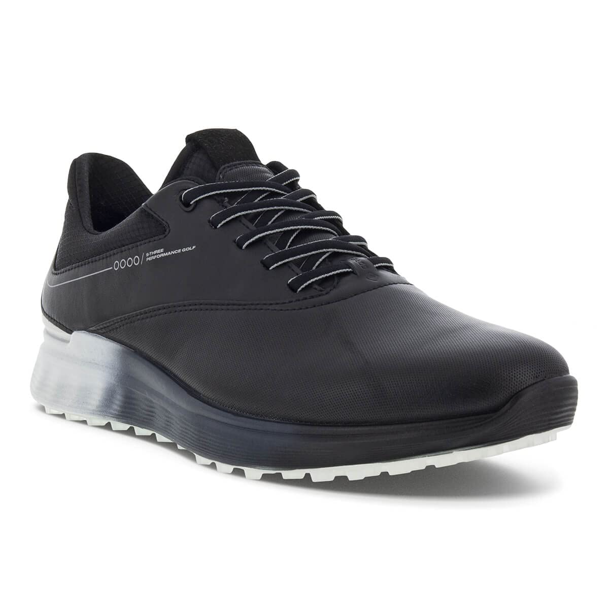 ECCO Men's S-Three Gore-TEX Golf Shoe, Black, 8-8.5