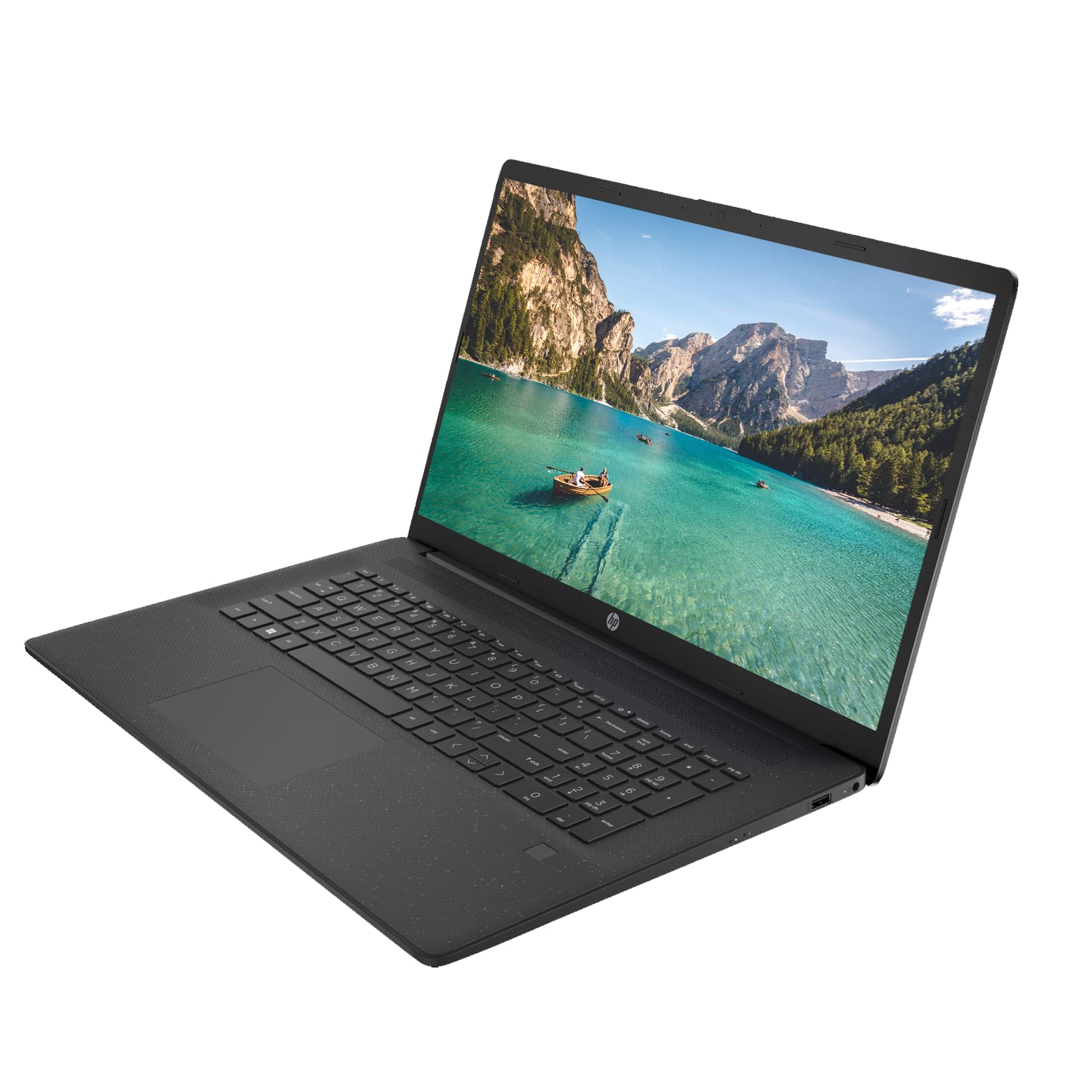 HP Notebook Laptop, 17.3" HD+ Display, AMD Ryzen 7 5825U Processor, 16GB RAM, 512GB PCIe SSD, Webcam, FP Reader, HDMI, Wi-Fi, Windows 11 Home, Black