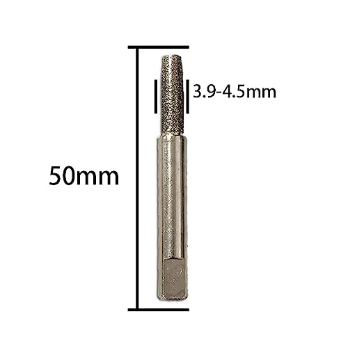 KLKCMS Chain Saw Sharpening Stone,e Chain Saw Grinding Stone, Grinding Bits, Burr Grinding Stone File for, Woodworking, 4.5mm