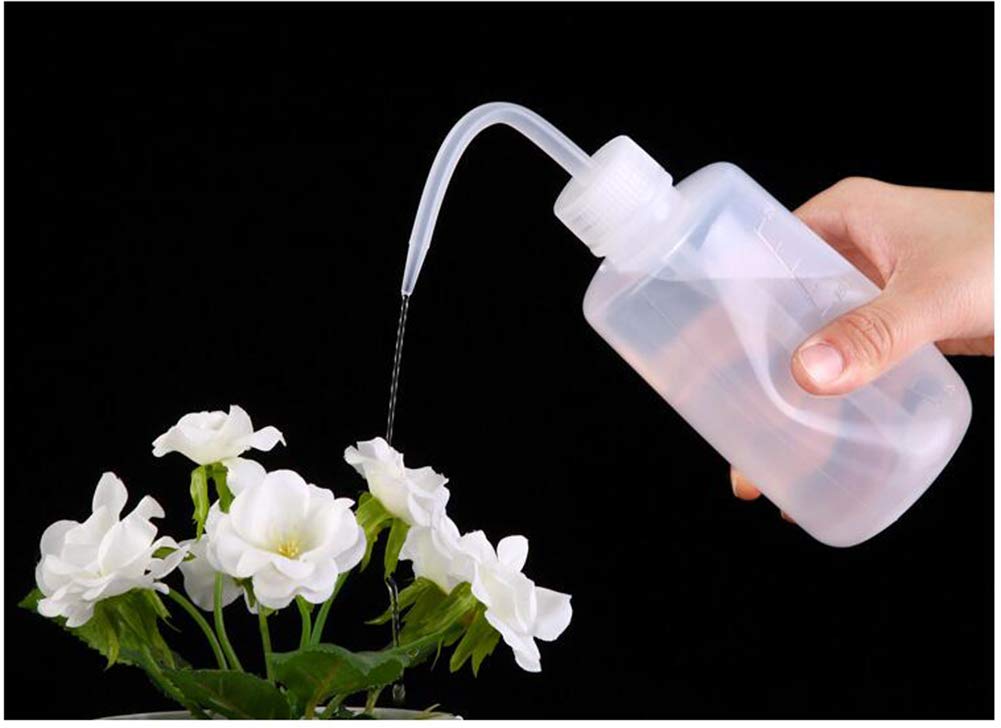 VANTOBEST 2Pcs 1000ml/34oz Clear Plastic Wash Bottle Plastic Squeeze Tattoo Bottle with Narrow Mouth Squirt Bottle Containers Cans Pots Watering Tool for Gardening Lab Industry