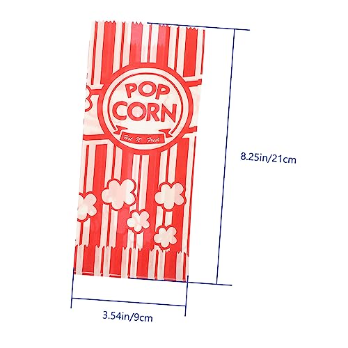 ULTECHNOVO 100pcs Popcorn Popcorn Packaging Bag Sweets Snacks Mini Gift Box Paper Food Trays Snacks Holders Container Popcorn Treat Boxes Popcorn Holders Cups Individual Popcorn Bags Portable
