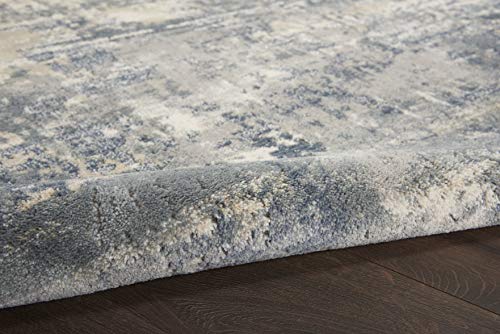Nourison Concerto Abstract Grey/Beige 5'3" x 7'3" Area -Rug, Easy -Cleaning, Non Shedding, Bed Room, Living Room, Dining Room, Kitchen (5x7)