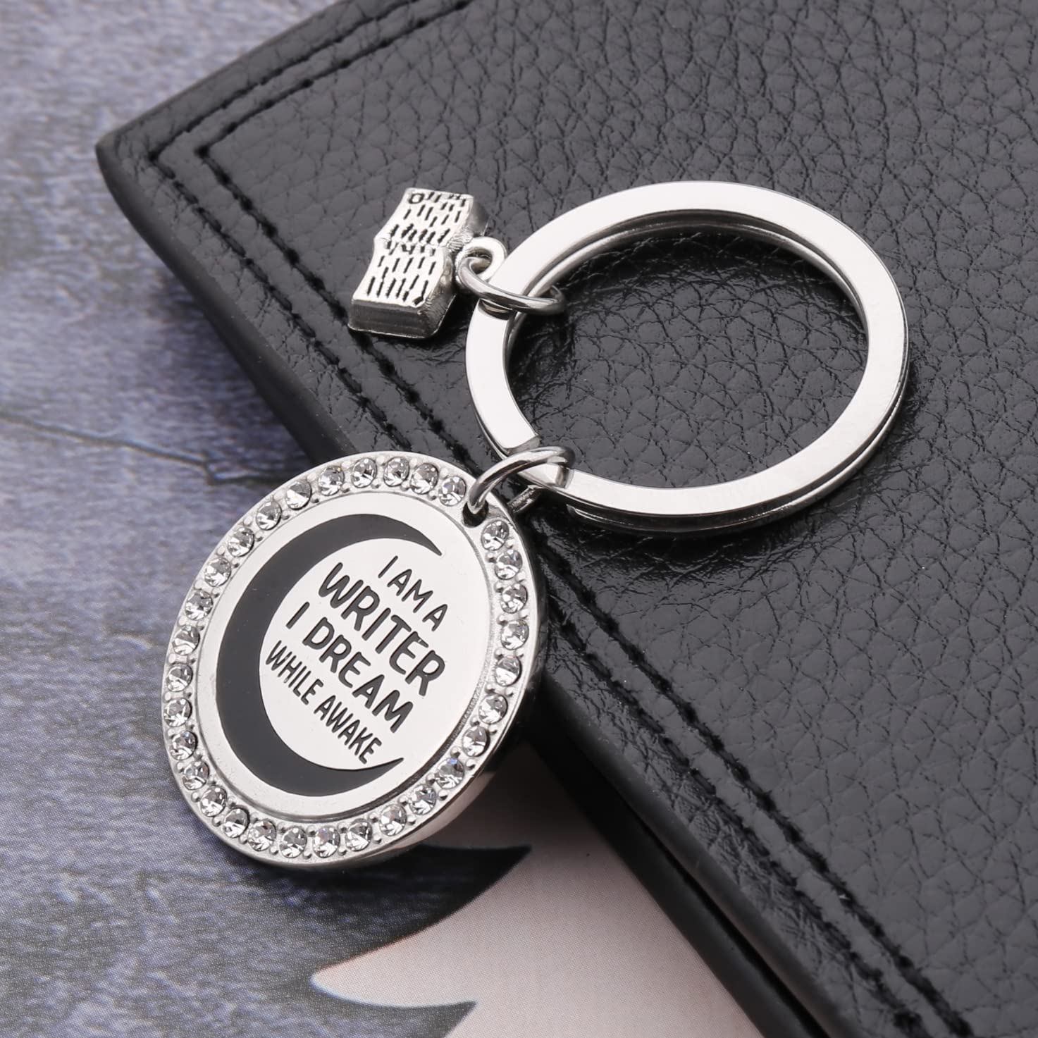 CWXLGH Writer Gift Author Jewelry I Am A Writer I Dream While Awake Keychain Literary Gift for Author Novelist Writing Jewelry (Writer KS)