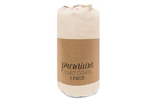 Linen Market Duvet Cover Set, King, Cream, SS-Duvet-King-Cream, King/California King