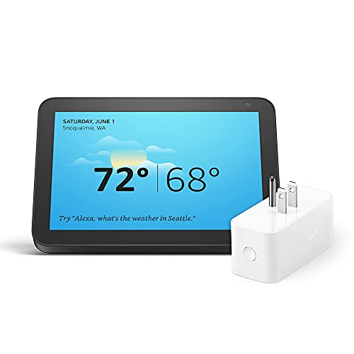 Echo Show 8 Charcoal with Amazon Smart Plug