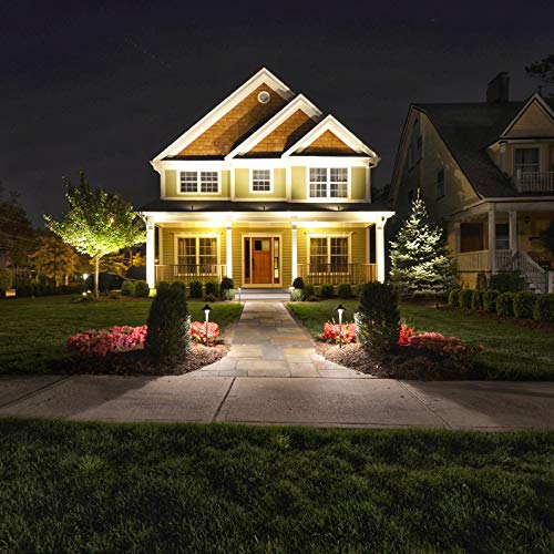 VanRayal 10W Outdoor Landscape Spotlights,120V WarmWhite Garden Pathway Light for Yard,Patio,Lawn, Wall, Flood,Driveway,Tree Lighting,6.5ft Wire,UL Cert,2 Pack