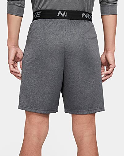 Nike Mens Dri-FIT Veneer Training Shorts, Black/Smoke Grey/Heather/White, Large
