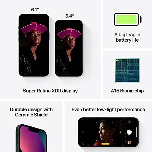 iPhone 13 Mini, 128GB, Midnight - Unlocked (Renewed Premium)