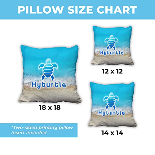 Hyturtle Personalized Wheel of Emotions Throw Pillow (Insert Included) Gifts for Social Worker School Counselor Psychologist - Feeling Wheel Custom Name Sofa Couch Cushion Home Decor Pillow