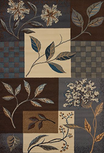 United Weavers of America Jasmine Manhattan Rug Collection, 1' 10" by 3', Light Blue