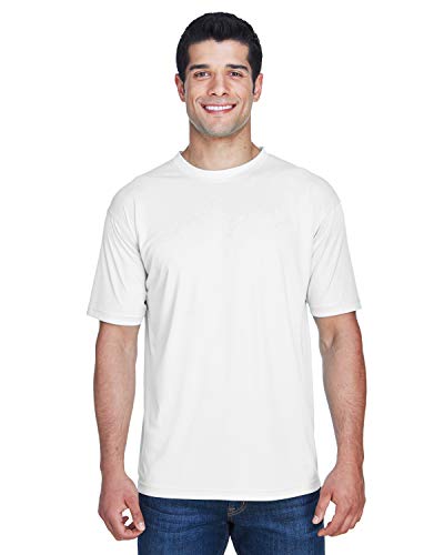 UltraClub Men's Cool & Dry Sport Performance InterlockĀ T-Shirt 5XL WHITE