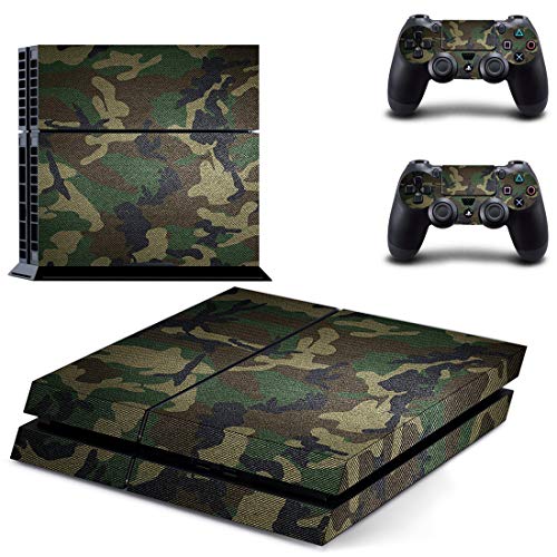 UUShop Vinyl Skin Decal Sticker Cover Set for PS4 Console and 2 Dualshock Controllers Skin Camo