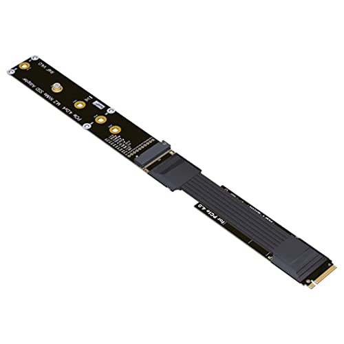 Jointo Full Speed M.2 NVMe SSD M Key Cable PCIE 4.0 X4 64G/ Adapter Solid State Drive M2 PCIE4.0 Cable(40cm)