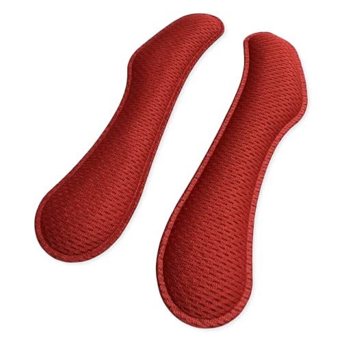 Cycling Helmet Padding Kit (2-Pack), Universal Replacement Bicycle Foam Pads Padding Cushions Set for Outdoor Sports Bike Helmets, Red