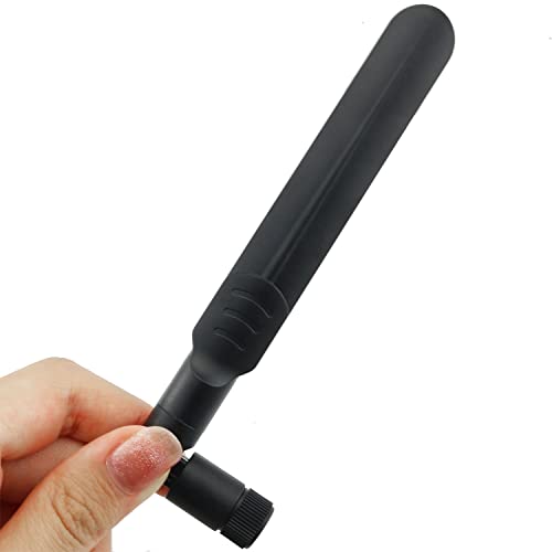SJZBIN 2PCS Dual Band WiFi Male Antenna Directional Antenna with SMA Male Connector for WiFi Router Wireless Network Card USB Adapter Security IP Camera Video Surveillance Monitor, Black