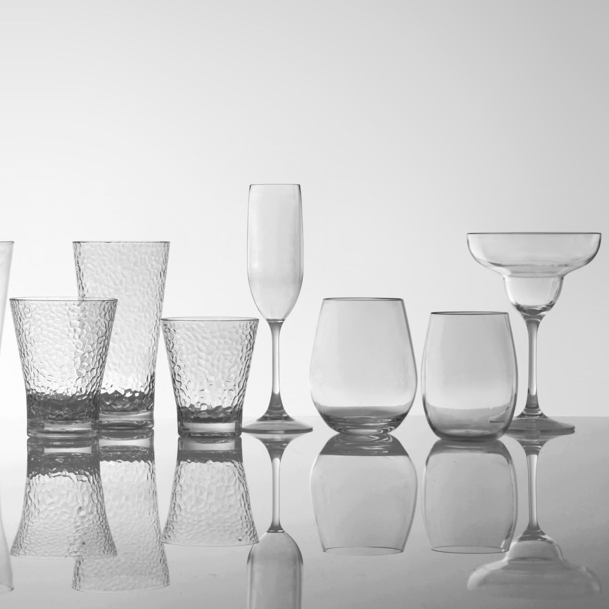 Fortessa Outside Copolyester 10 Ounce Margarita Glass, Set of 6