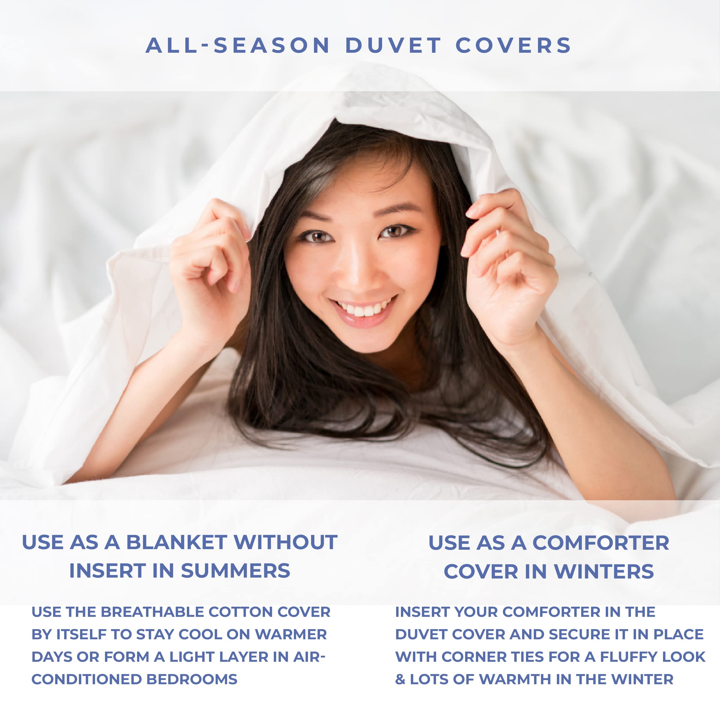Kotton Culture 1000 Thread Count Duvet Cover 1 Piece Duvet Set 100% Egyptian Cotton Breathable All Season Comforter Cover with Zipper & Corner Ties Soft (Silver, Oversized King)