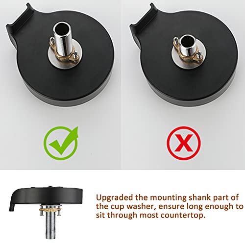 FROPO Kitchen Sink Glass Rinser Black Kitchen Bottle Washer Cup Cleaner for Kitchen Sink - Bar Glass Washer for Baby Bottle, Kitchen Cups, Kitchen Sink Automatic Flushing Device