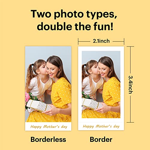 KODAK Mini Shot 2 Retro 4PASS 2-in-1 Instant Digital Camera and Photo Printer (2.1x3.4 inches) + 68 Sheets Bundle, White