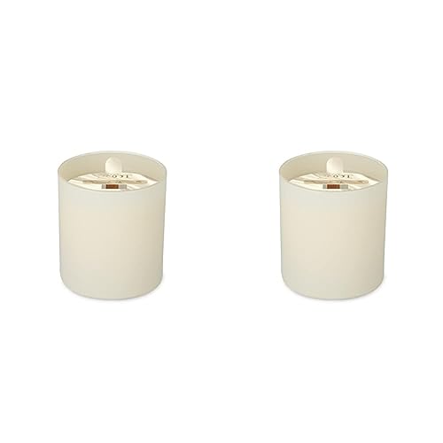 Root Candles Scented Candles Classics Collection Premium Handcrafted Wood Wick Candle, 8-Ounce, Silk (Pack of 2)