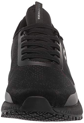 Skechers Women's Slip on Athletic Food Service Shoe, Black, 11