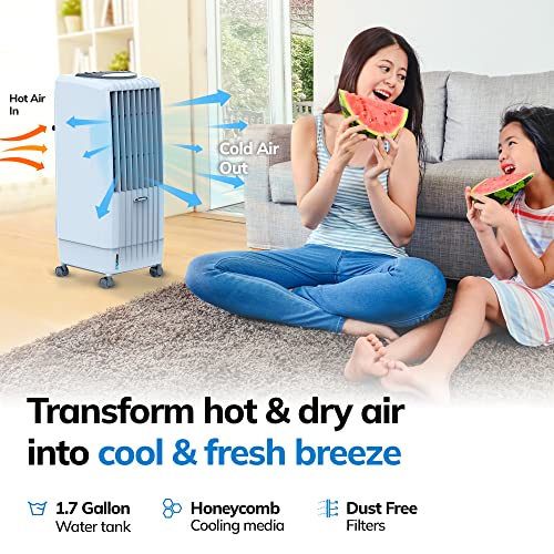 Portable Air Conditioner Symphony Bonaire 3-in-1 Evaporative Air Cooler with Remote Control, Timer, Auto Swing, for Home, Office (Diet 8i)