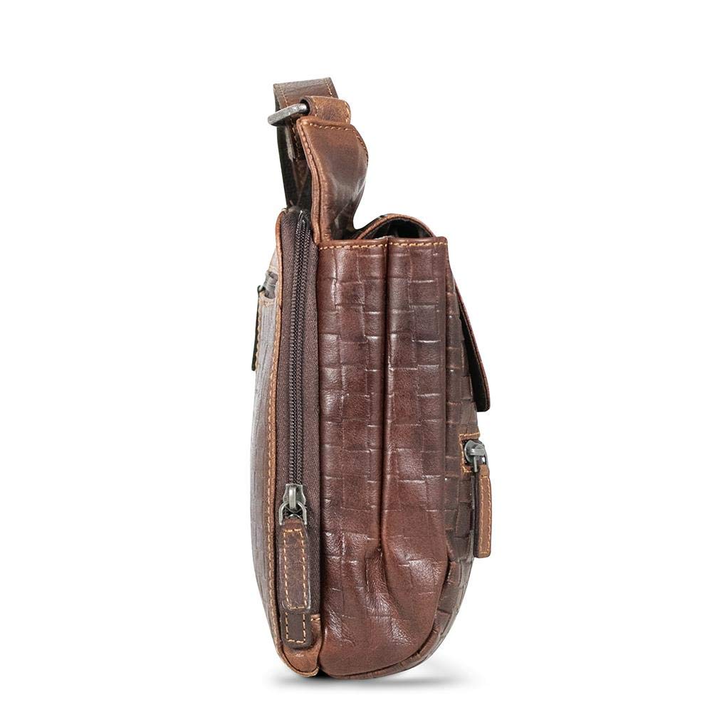 Voyager Woven Slim Crossbody Bag #WF831 (Black)