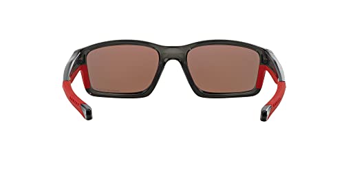 Oakley Mens Chailink OO9247-10 Polarized Ractangular Eyeglasses, Grey Smoke, 57 mm