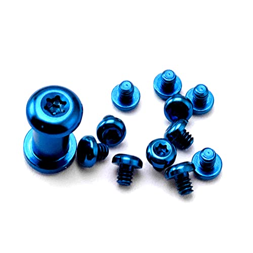 for Benchmade Bugout 535 Benchmade Screws Replacement Titanium Screws Pivot Dress Kit Fit,11 Pieces T6 Shank Screws (Blue)