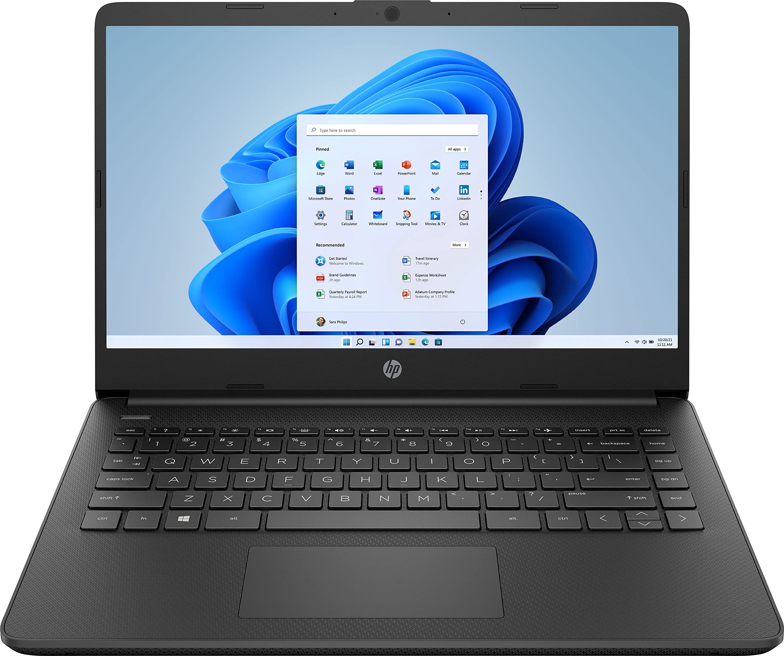 HP Stream 14inch HD Display, Intel Celeron Dual-Core Processor, 8GB DDR4 Memory, 128GB Storage (64GB eMMC+64GB Card),WiFi,Webcam,Bluetooth,1-Year Microsoft 365, Windows 11 S, Jet Black