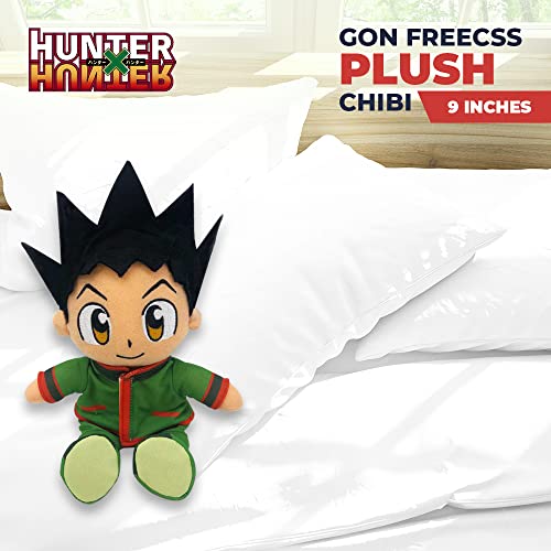 JUST FUNKY Official Hunter X Hunter Full Size Bounty Hunter Plush โ 9" Tall Gon & Killua-Themed Anime Collectible โ Show Off Your NEN, Great Home Decor โ Great Gift for Fans, Bring Everywhere You Go!