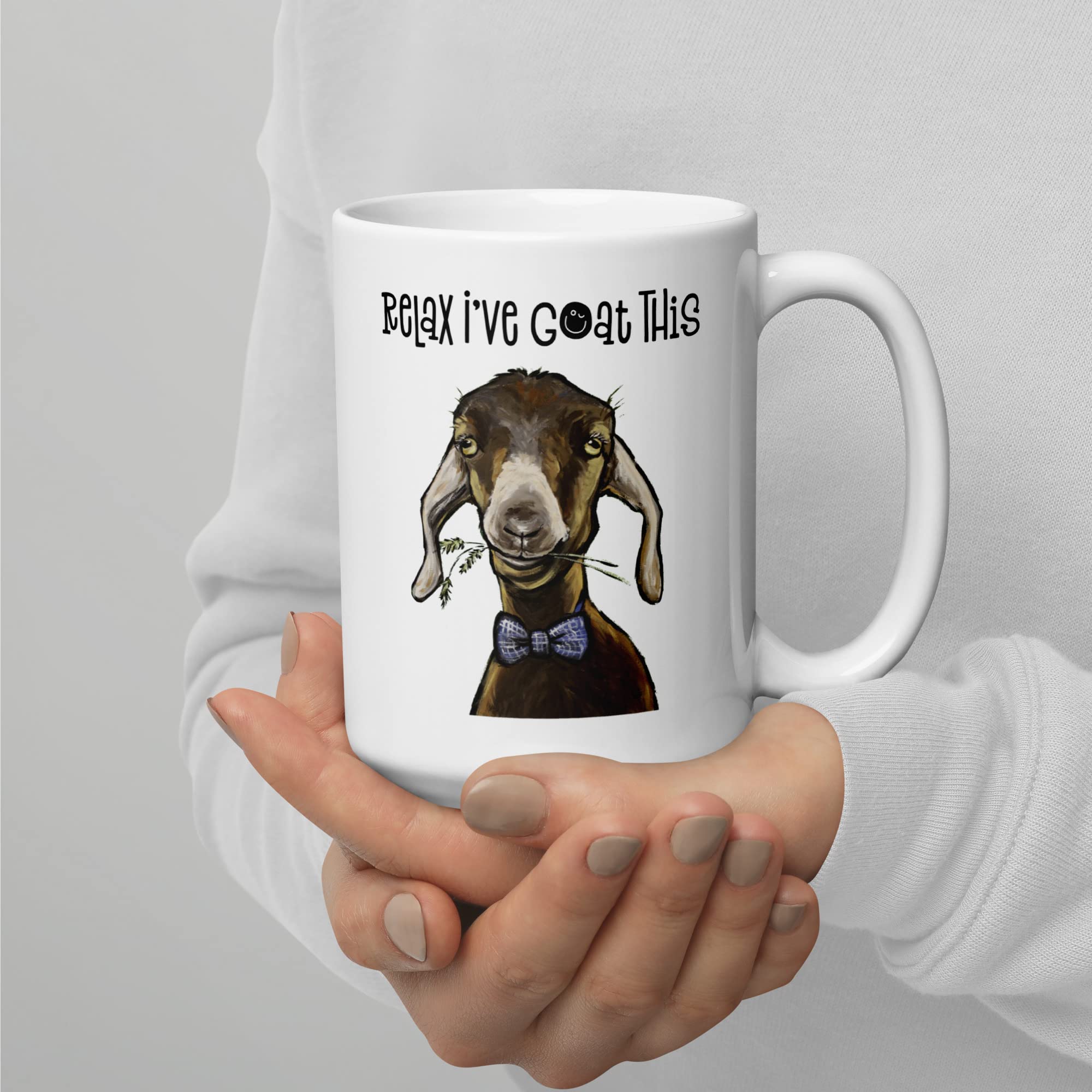 Goat Mug - Relax I've Goat This Mug - Gifts for Goat Lover - - Cute Goat Mug - Goat Lover - Coffee Mug - Handmade Mugs - 15 oz Mug - Mother's Day - Coffee Mug - Father’s Day - Hippie Hound Studios