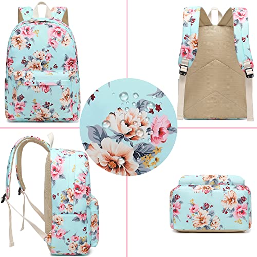 School Backpack for Teen Girls Women Laptop Backpack College Bookbags Middle School Travel Work Commuter Back Pack(Orange powder peony)