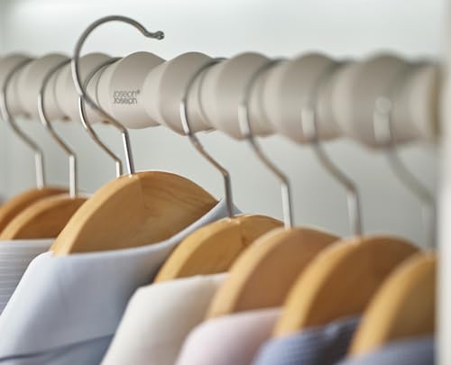 Joseph Joseph Orderly Clothes Rod Spacers 2pk, for Shirts, Skirts and Pants, Wardrobe Hanger and Poles Organizer