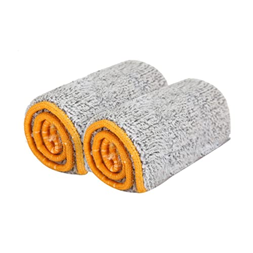 Hoement 2pcs Mop for Wood Floors Floor Mops Push Mop Cloth Double Sided Mop Cloth Mop Accessories Dust Cloth Clean Car Wash Brush