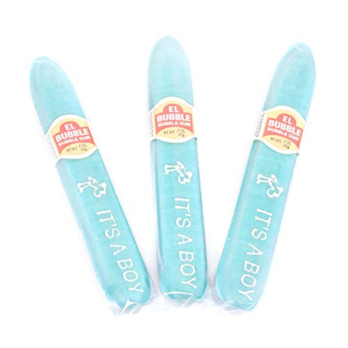 Dubble Bubble It's a Boy! Blue Bubble Gum Gender Reveal Cigars (Pack of 36)