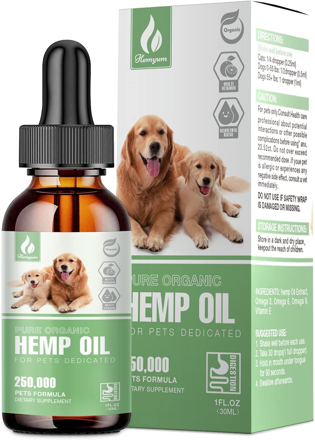 Hemyum Dog Hip & Joint Care Oil for Pet,Dogs Cats Oil Made in USA-Dog Hip & Joint Care-XQYSYEE-0422-12
