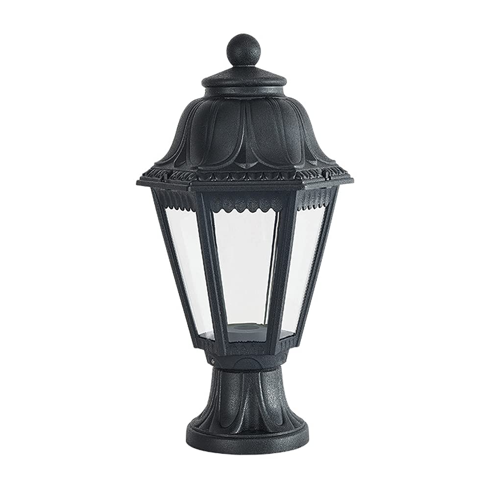 WANQINV Simple Vintage Pillar Lanterns Outdoor Waterproof Pillar Lights PC Material Post Light Villa Landscape Lantern Home Door Street Lamp Garden Decorative Column Lamps