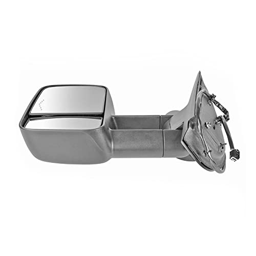 Heated Signal Telescoping Tow Mirror for Left Driver LH Side For 2007-2013 Chevrolet Silverado 1500 GMC Sierra 1500 For 2007-2014 GMC Sierra 2500 HD 3500 HD Chevrolet Silverado 2500 HD 3500 HD