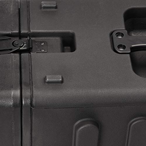 SKB Cases 4U rSeries Standard Roto Molded LLDPE Rack with Flush Carry Handles and Non-Slip Rubber Feet, Includes Rack Mount Screws