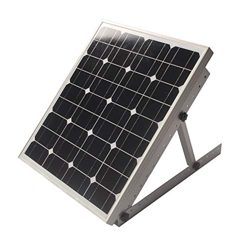 Heavy Duty Adjustable Brackets for Mounting Solar Panels on Ground Roof Wall DIY Off-grid Solar Racking System,Solar Panel Stand Foldable Tilt Legs 3mm Aluminum Rack Mount Rails with Hardware(22-inch)