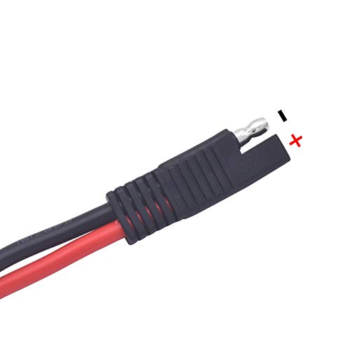 JooFn 10AWG 2 Pin Power Industrial Circular Connector to SAE Cable for Solar Panel Suitcase and Grand Design, Fit for Furrion, Forrest River RV Solar Ports, Grand Design RV's Industry