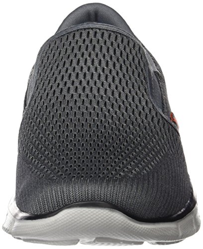 Skechers Men's Equalizer Double Play Slip-On Loafer,Charcoal/Orange,11 M US