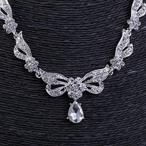 Wedding Sets For Women Bling Bride Hair Accessories Tiaras Earrings Necklace Wedding Jewelry Sets A